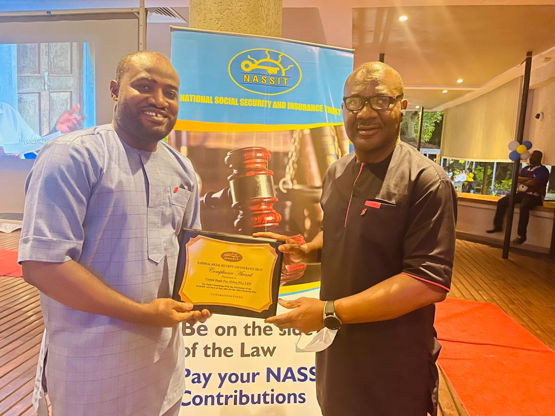 UBA Sierra Leone Receives NASSIT Compliance Award for 2020 Financial ...